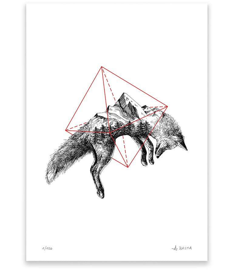 geometric fox design