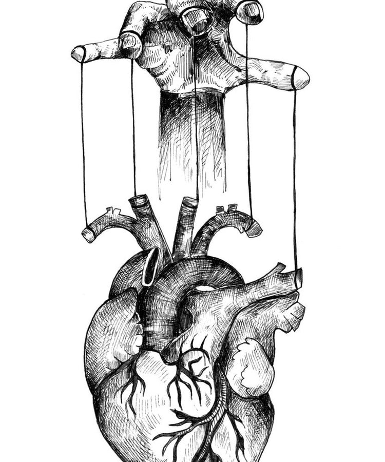 "Brain and Heart" art print – Alfred Basha